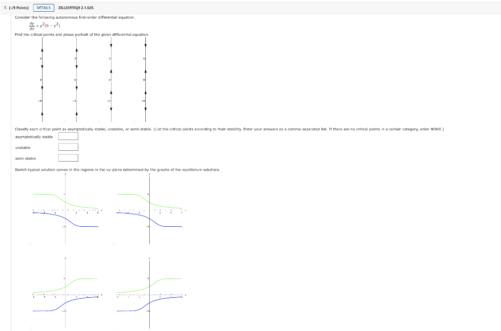 Solved 7. (-15 Points DETAILS ZILLDIFFEQ9 2.1.025 Consider | Chegg.com Solved 7. (-15 Points DETAILS ZILLDIFFEQ9 2.1.025 Consider | Chegg.com