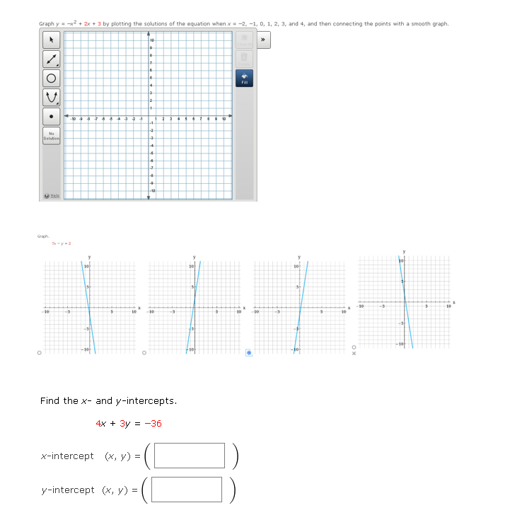 Solved Graph y=−x2+2x+3 by plotting the solutions of the | Chegg.com