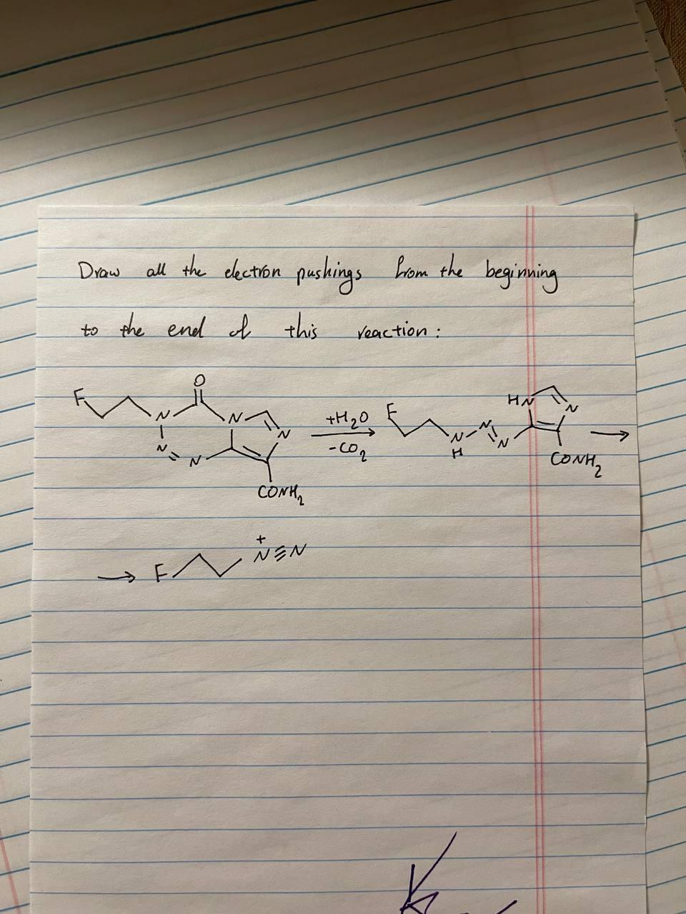 Solved Draw all the dectron pushings from the beginning to | Chegg.com