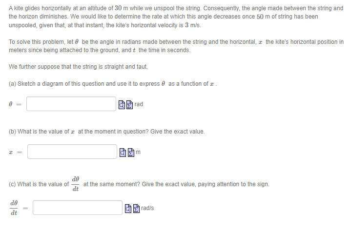 [solved] A Kite Glides Horizontally At An Altitude Of
