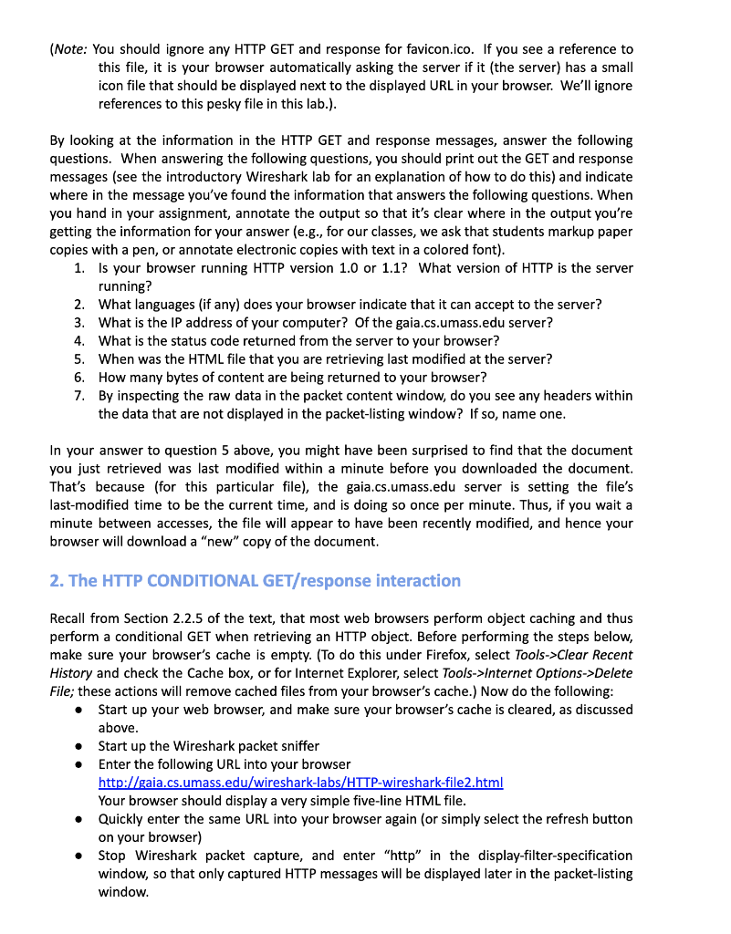 Solved Wireshark Lab: HTTP © 2005-2016, J.F Kurose and K.W. | Chegg.com