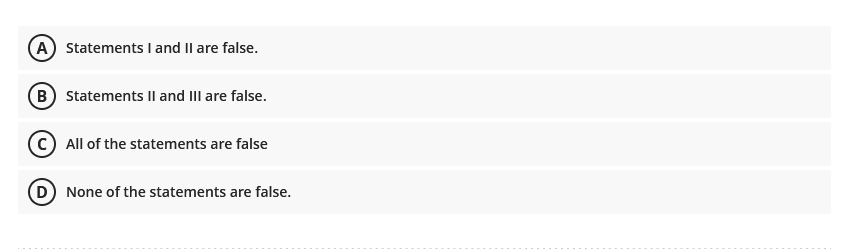 Solved Which of the following statements is false? 1.An | Chegg.com