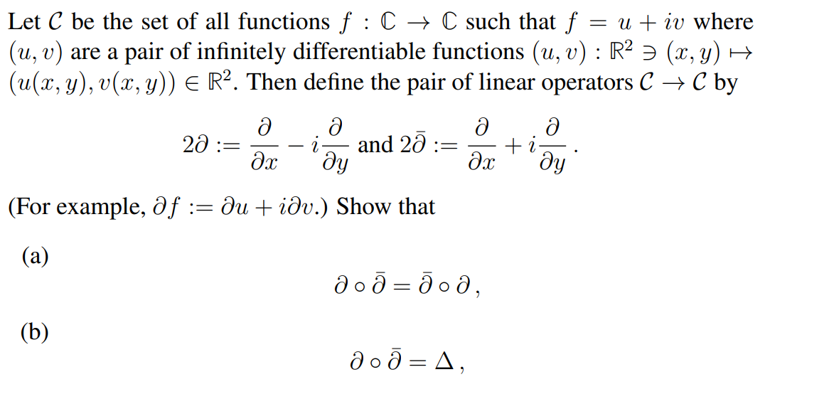 Solved Let C be the set of all functions f:C→C such that | Chegg.com