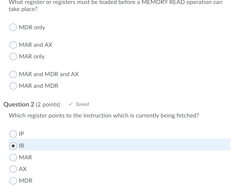 Solved What register or registers must be loaded before a | Chegg.com