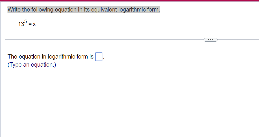 Solved Write the following equation in its equivalent | Chegg.com