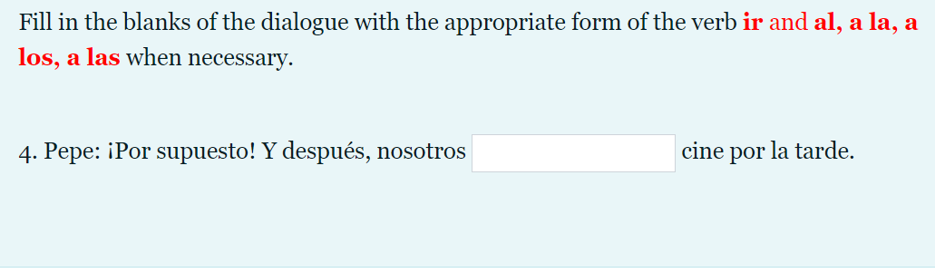 Fill in the blanks of the dialogue with the | Chegg.com