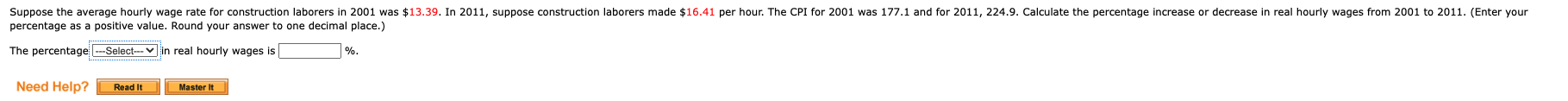 Solved Suppose the average hourly wage rate for construction | Chegg.com