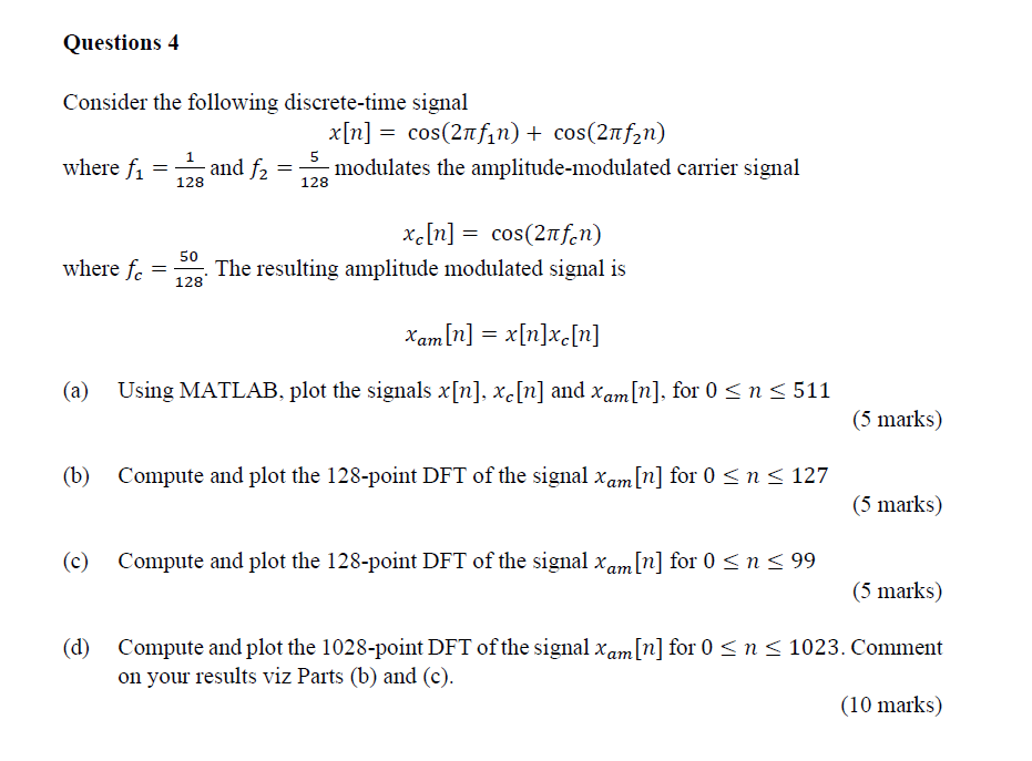 Solved Consider the following discrete-time signal | Chegg.com