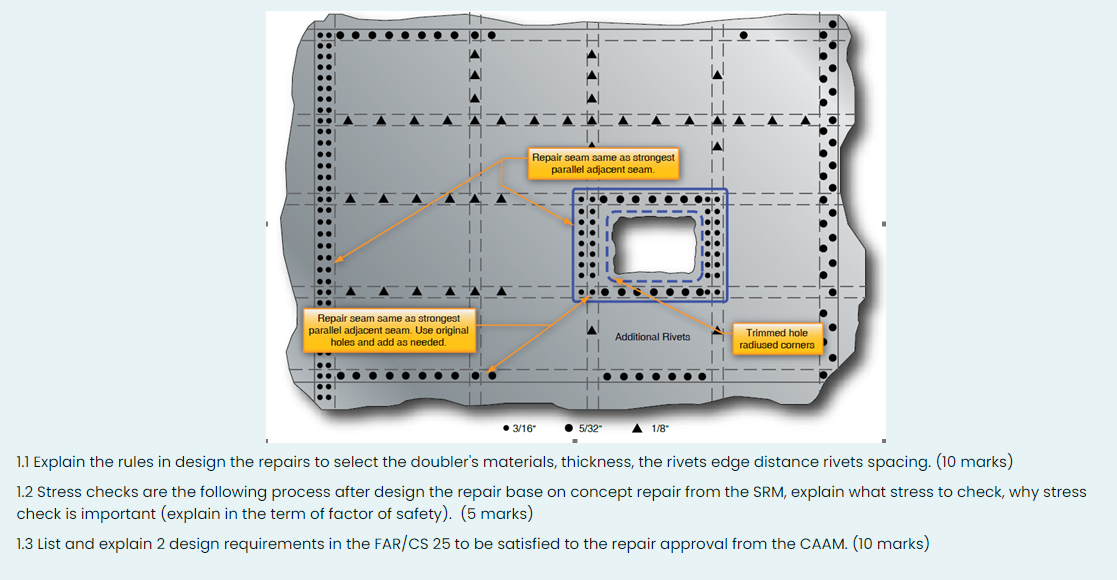 Repair seam same as strongest parallel adjacent seam. | Chegg.com