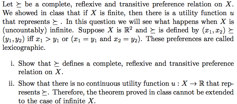 Let be a complete, reflexive and transitive | Chegg.com