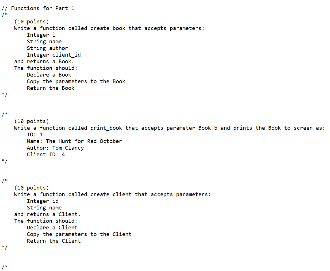Solved /* C LANGUAGE PLEASE This project requires you to | Chegg.com
