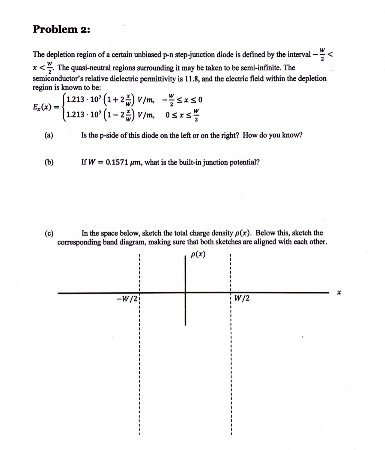 Solved Microelectronics HW 2.2- URGENT!! Please help!! If | Chegg.com