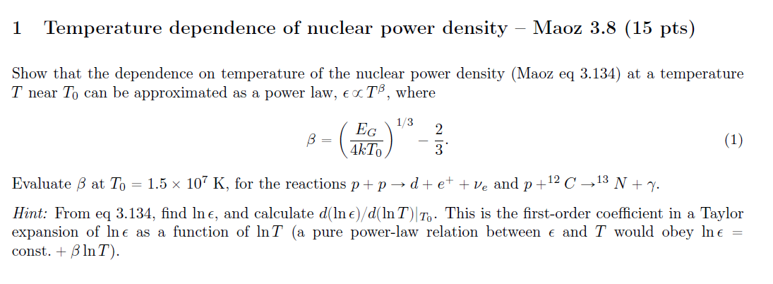 Solved Show that the dependence on temperature of the | Chegg.com