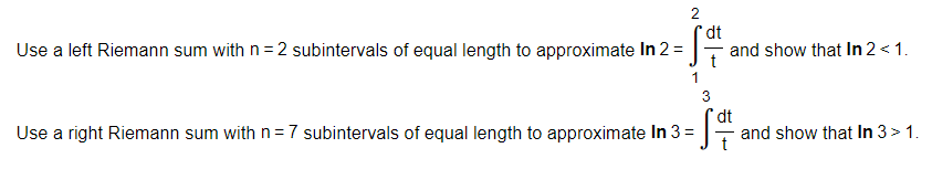 Solved Use a left Riemann sum with n=2 subintervals of equal | Chegg.com