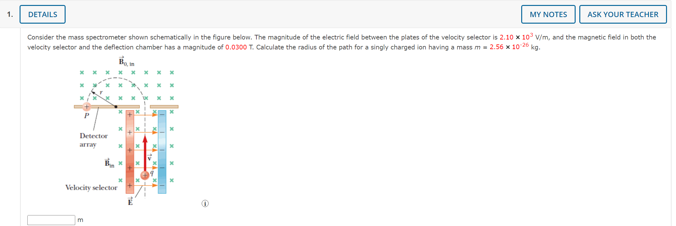 Solved Consider the mass spectrometer shown schematically in | Chegg.com