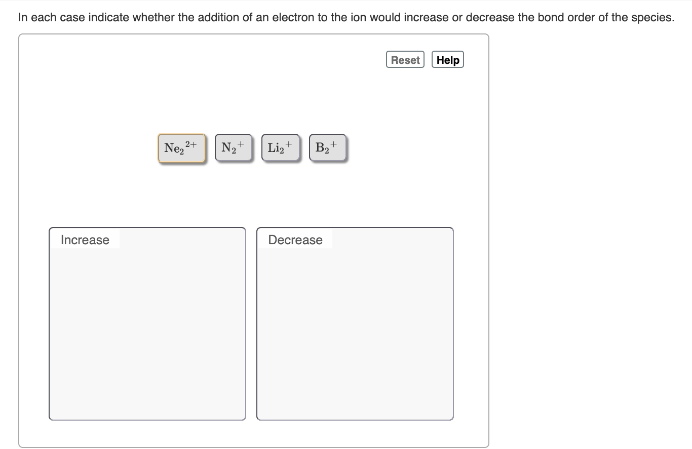 Solved In each case indicate whether the addition of an | Chegg.com