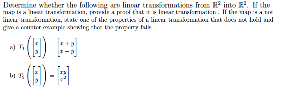 Solved Determine whether the following are linear | Chegg.com