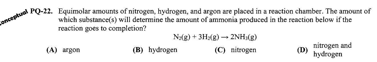 Solved Equimolar amounts of nitrogen, hydrogen, and argon | Chegg.com