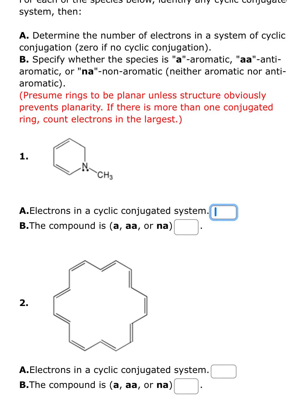 Solved system, then: A. Determine the number of electrons in | Chegg.com