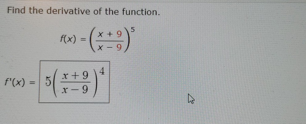 Solved This derivative question is pretty confusing. can | Chegg.com