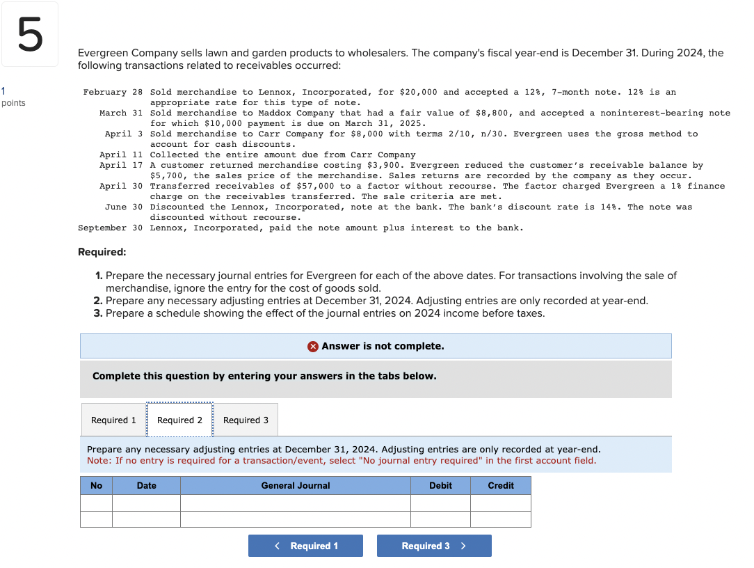 Solved Evergreen Company sells lawn and garden products to | Chegg.com