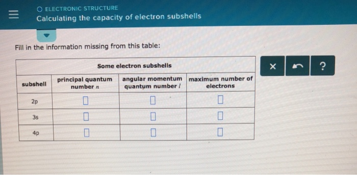 Solved O ELECTRONIC STRUCTURE Calculating the capacity of | Chegg.com