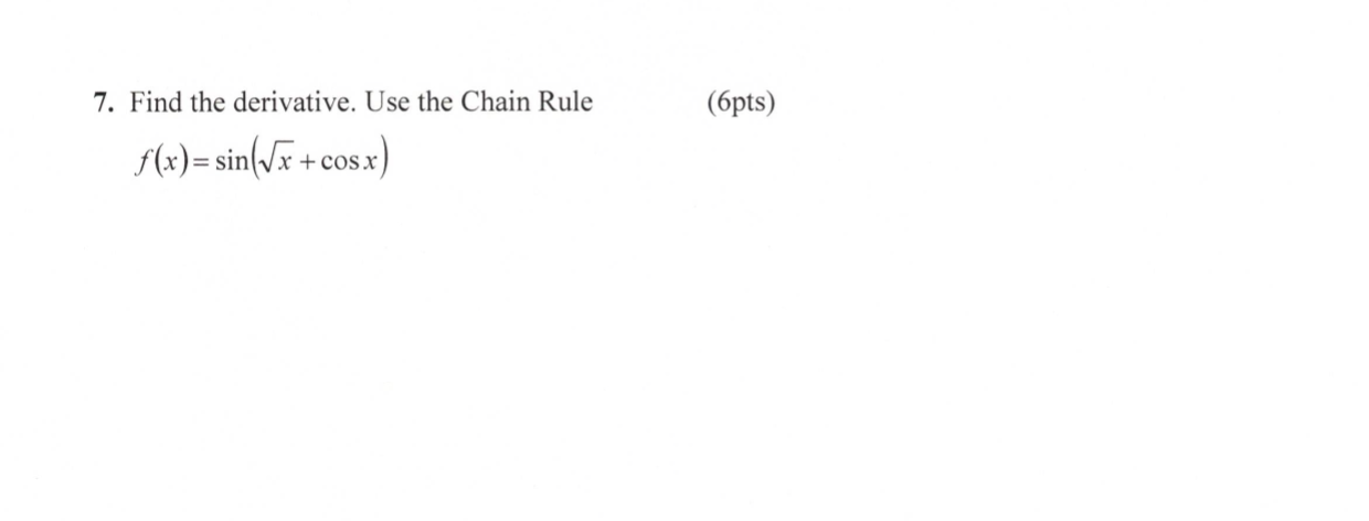 Solved Find the derivative. Use the Chain | Chegg.com