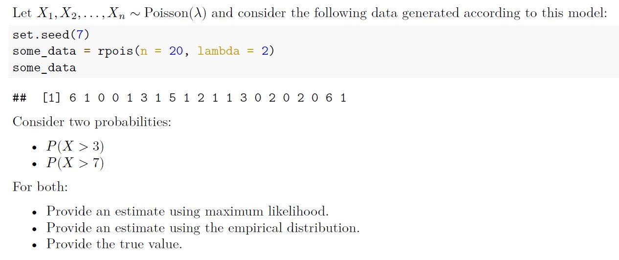 Solved Let X1, X2, ..., Xn ~ Poisson(1) and consider the | Chegg.com