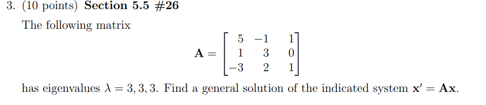Solved (10 points) Section 5.5 #26The following | Chegg.com Solved (10 points) Section 5.5 #26The following | Chegg.com