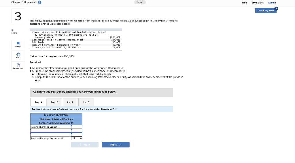 Solved Chapter 11 Homework Sare Help Save & Exit Submit | Chegg.com