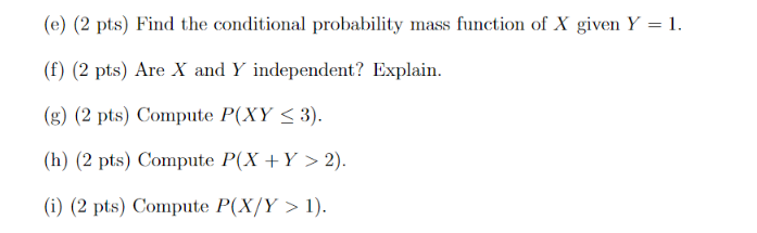 Solved 3. The joint probability mass function of X and Y is | Chegg.com
