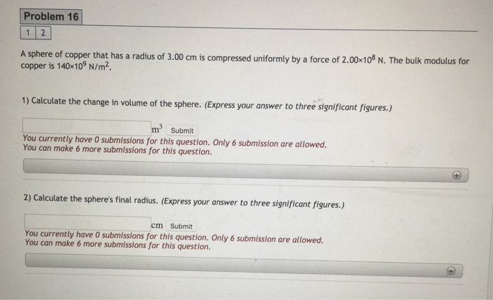 Solved A sphere of copper that has a radius of 3.00 cm is | Chegg.com