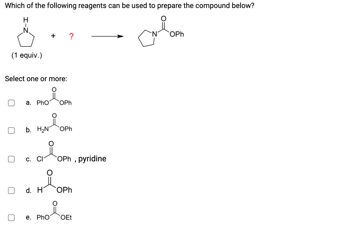Solved Which of the following reagents can be used to | Chegg.com