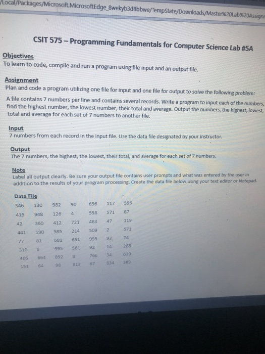 Solved Local/Packages/Microsoft MicrosoftEdge | Chegg.com