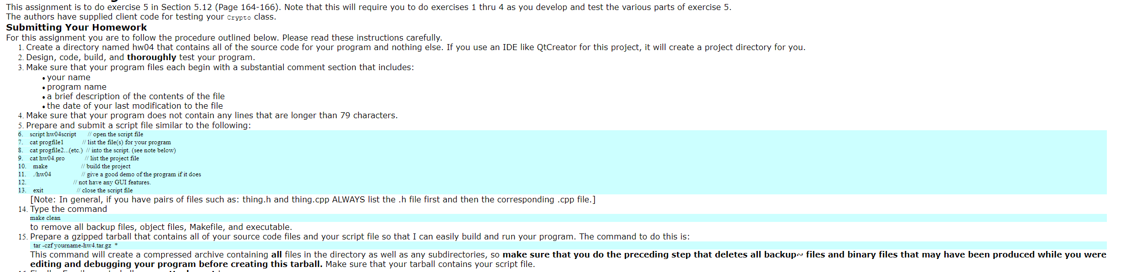 Solved This assignment is to do exercise 5 in Section 5.12 | Chegg.com