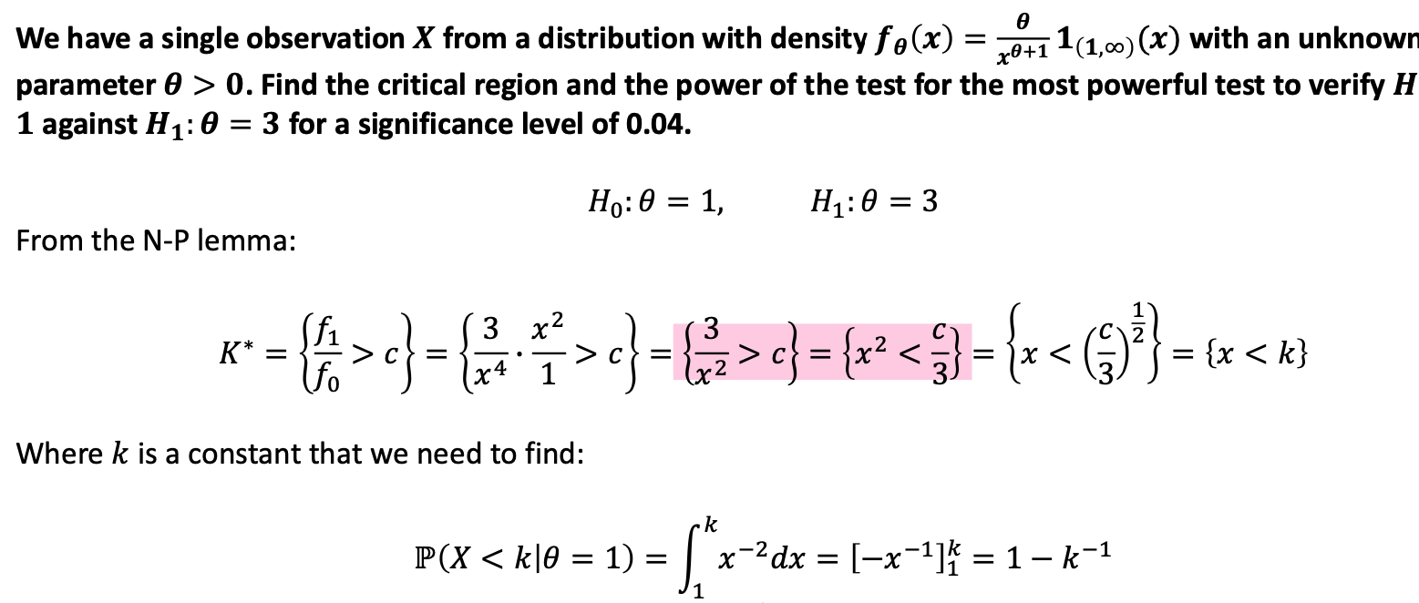 Solved In the highlighted part, why does 3/x^2 > c not | Chegg.com
