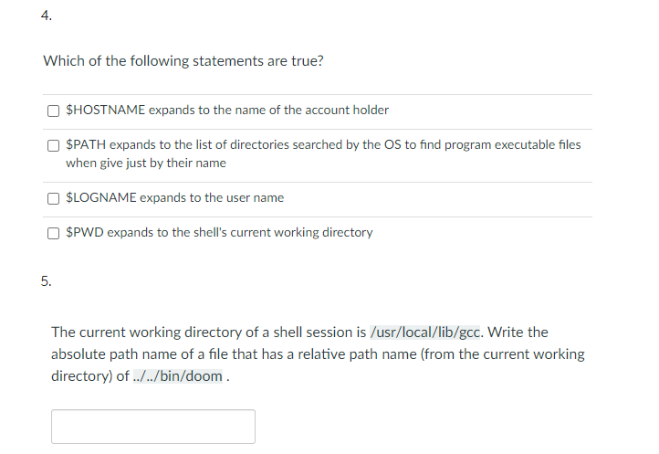 Solved 4. Which of the following statements are true? | Chegg.com