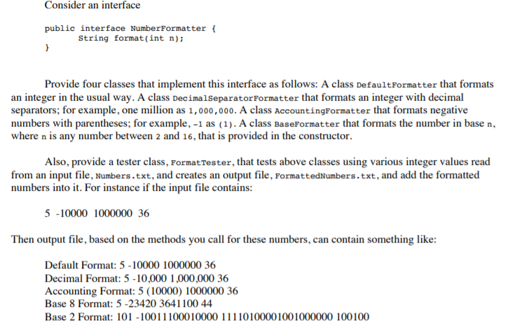 Solved Please answer in Java 8. The numbers.txt file has | Chegg.com
