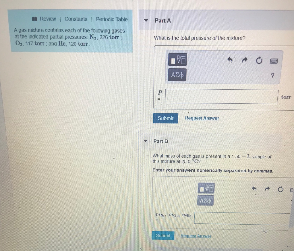 Solved Review | Constants | Periodic Table Part A A 1.5-L | Chegg.com