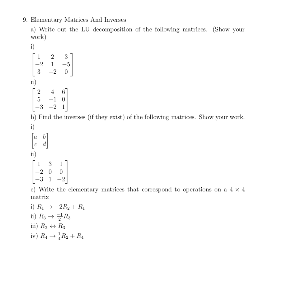 Solved 8 Special Matrices A If A And B Are Idempotent Is