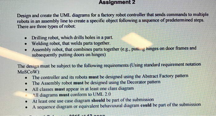 Solved Design and create the UML diagrams for a factory | Chegg.com