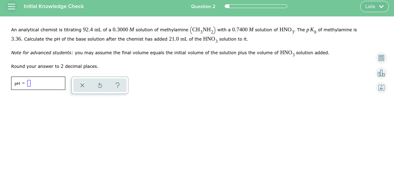 Solved Initial Knowledge Check Question 2 Laila v Laila v An | Chegg.com