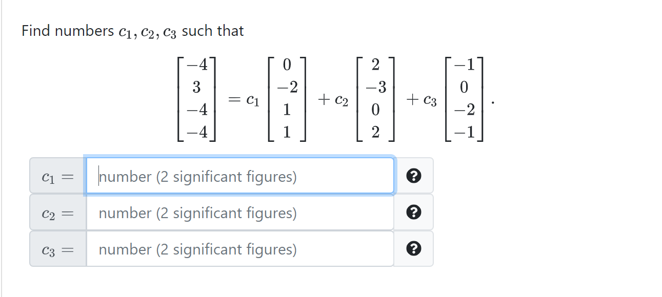 Solved Find numbers C1, C2, C3 such that = C1 1 + C Х ci -1 | Chegg.com