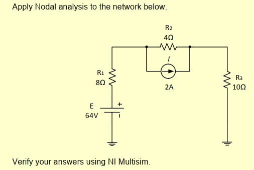 Solved Analyze the circuit using nodal analysis and then | Chegg.com