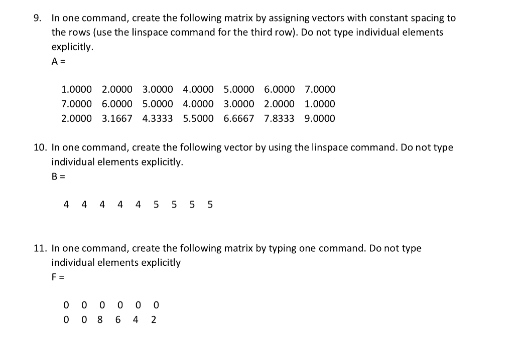 Solved Use Mathlab To Answer These Following
