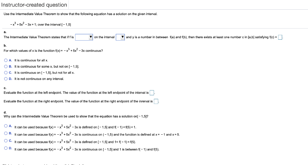 Solved Instructor-created question Use the Intermediate | Chegg.com