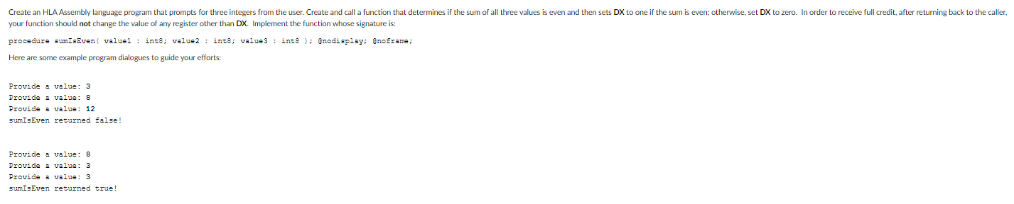 Solved your function should not change the value of any | Chegg.com