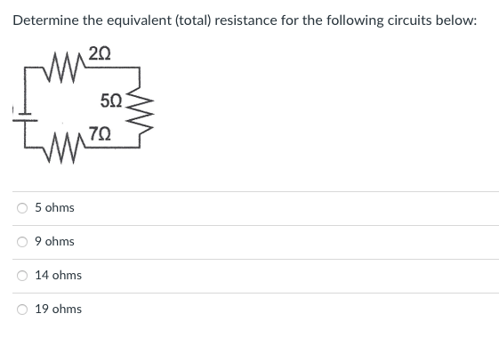 Solved Determine the equivalent (total) resistance for the | Chegg.com