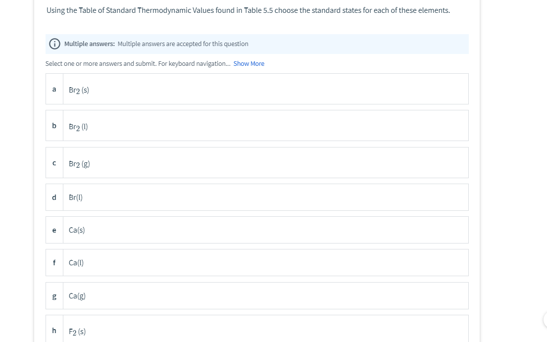 Solved Using the Table of Standard Thermodynamic Values | Chegg.com