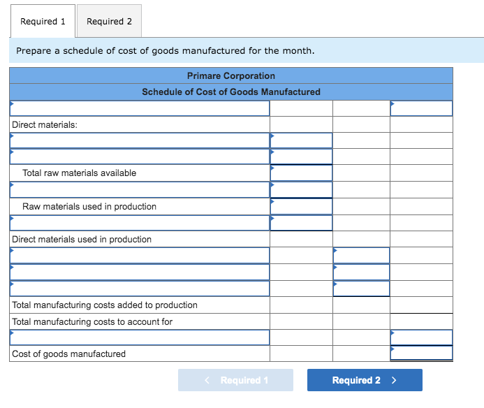 Solved Exercise 3-3 (Algo) Schedules of Cost of Goods | Chegg.com